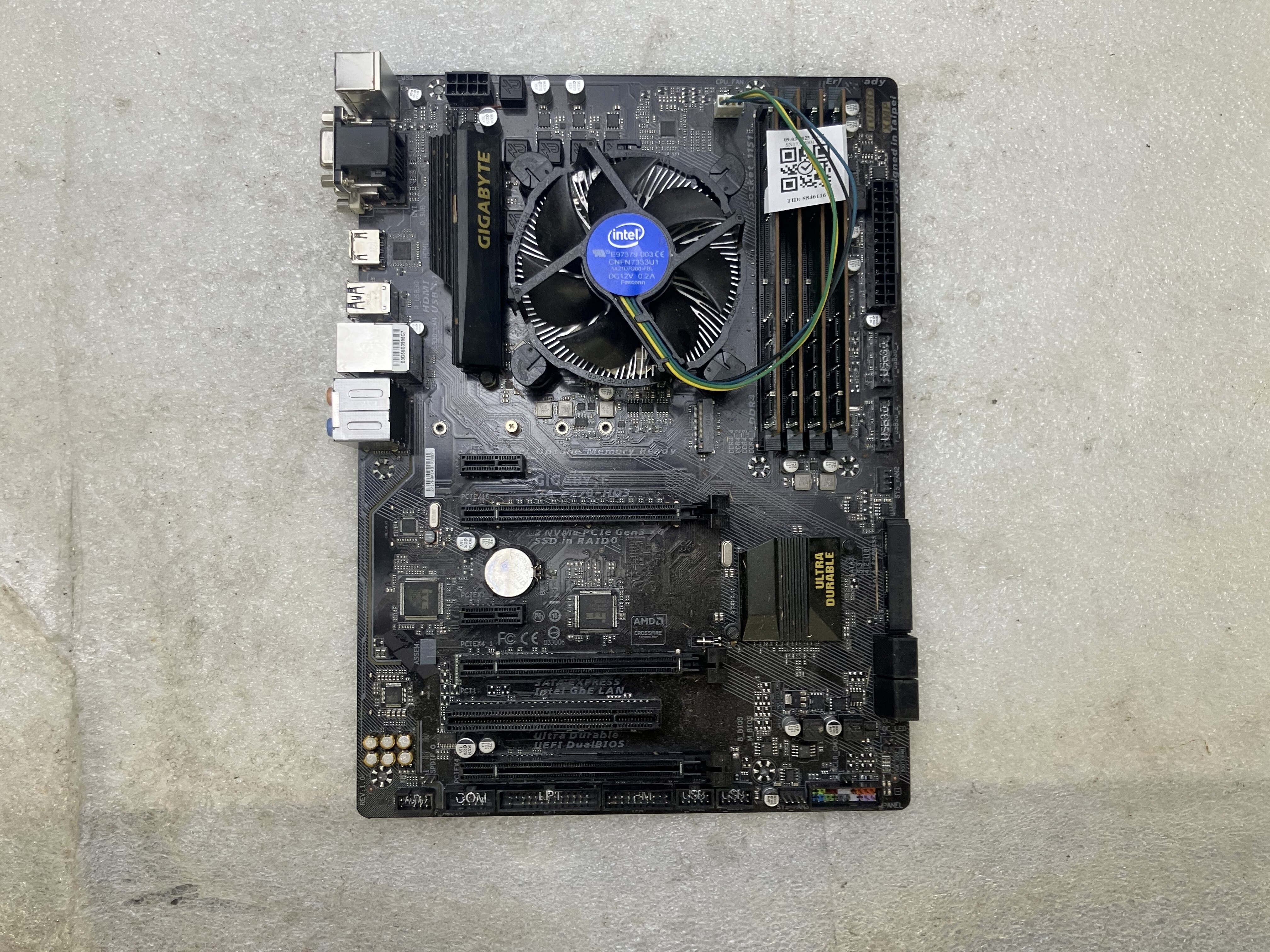 GIGABYTE Z270-HD3 ATX Motherboard Core i7-7700 3.6GHz 32GB RAM NO IO ...